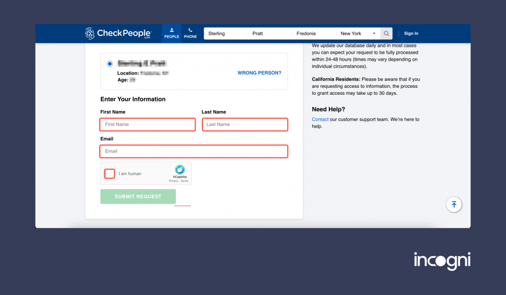 Checkpeople Opt Out & Remove Your Info [2025] | Incogni