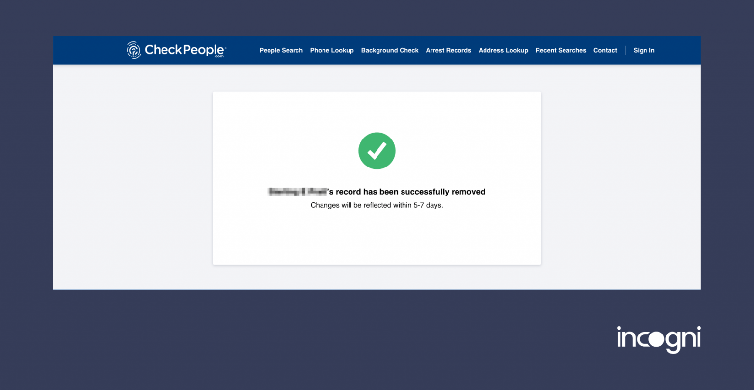 Checkpeople Opt Out & Remove Your Info [2025] | Incogni