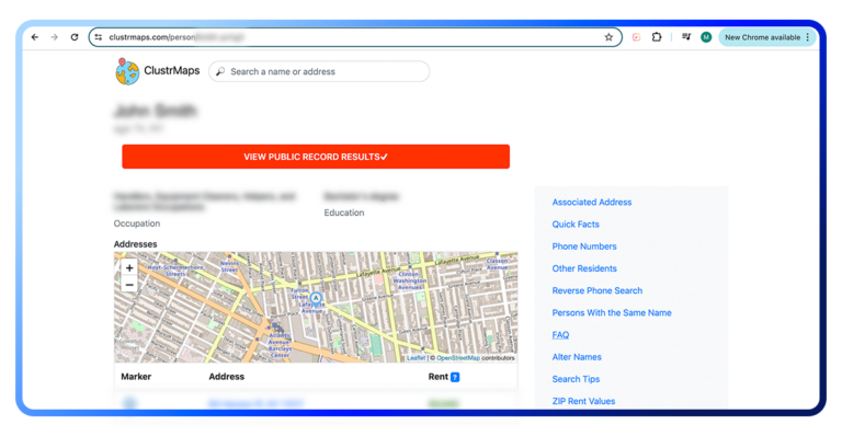 ClustrMaps Opt Out & Remove Your Info [2025] | Incogni