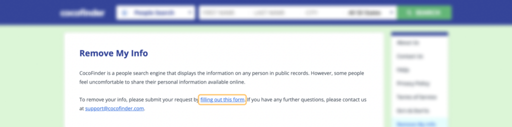 CocoFinder Opt Out & Data Removal Guide [2025] | Incogni