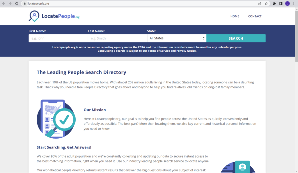 LocatePeople.org Opt Out & Data Removal Guide [2026] | Incogni