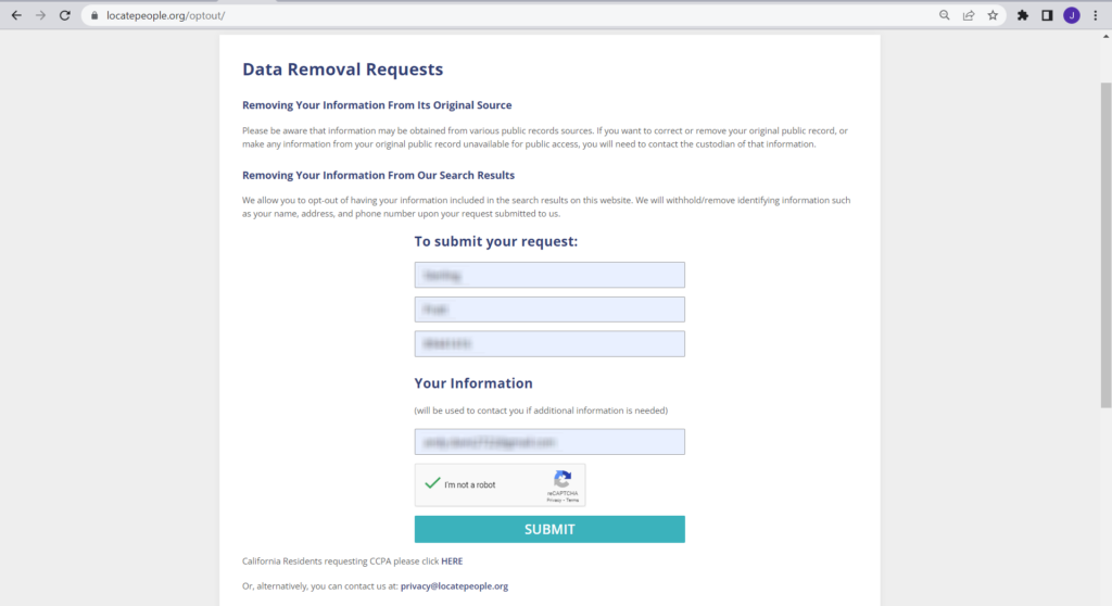 LocatePeople.org Opt Out & Data Removal Guide [2026] | Incogni