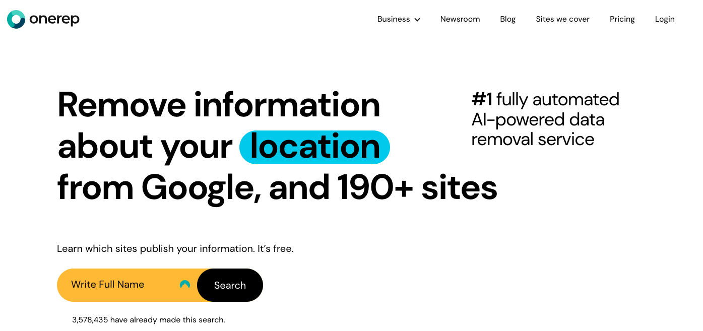 OneRep review | Incogni expert insights [2024] | Incogni