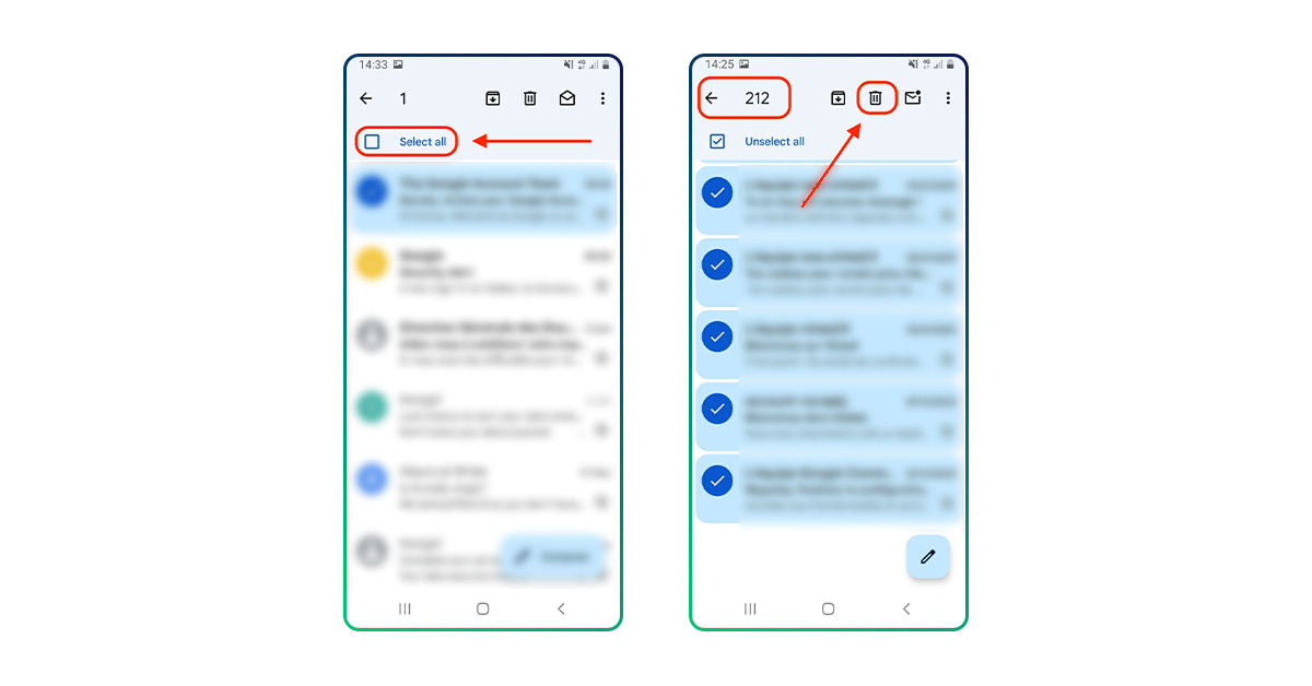 How to delete emails at once on an Android phone [2026] | Incogni